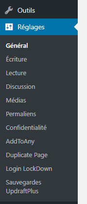 Les réglages de Wordpress - Bos Informatique
